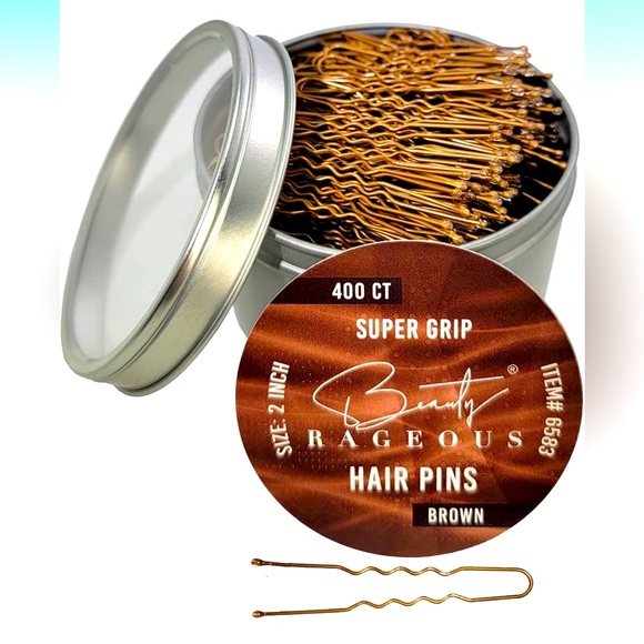 Beauty Rageous | Hair | Super Grip U Shaped Hair Pins Brown 40 Ct ...